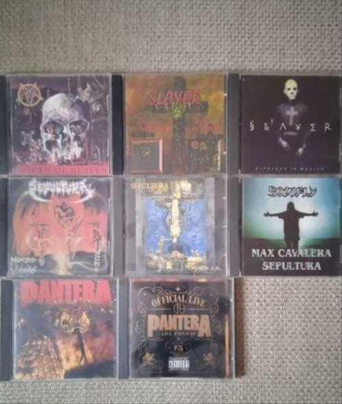 Slayer, Sepultura, Pantera. Компакт диски CD