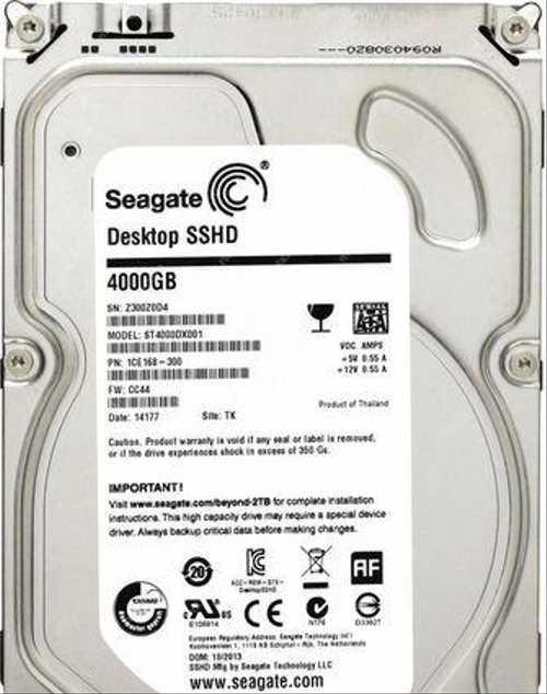 Гибридный жёсткий диск Seagate sshd 4Tb 8Gb nand