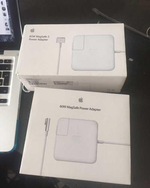 Коробки от зарядок MagSafe 1 на 60w и 2 на 85w