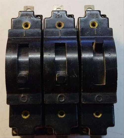 Автоматические выключатели А63-М 16а, 25а