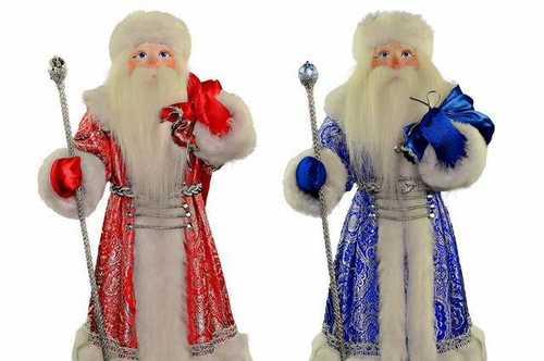 Дед Мороз красный синий кукла новогодний интерьер