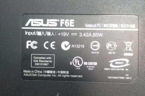Ноутбук asus F6E
