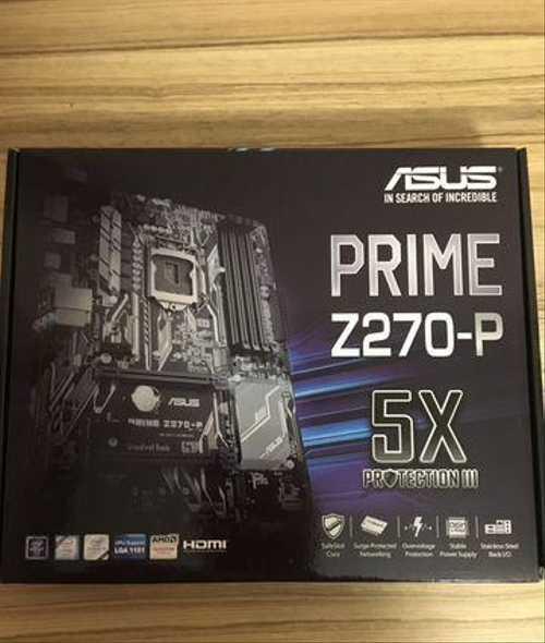 Материнская плата prime z 270-p asus с процессором