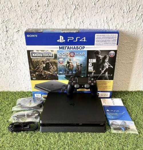 Sony playstation 4 slim 1tb + 18 игр MK 11