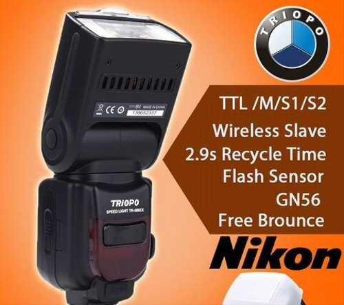 Фото вспышка Triopo TR-586EX Nikon TTL