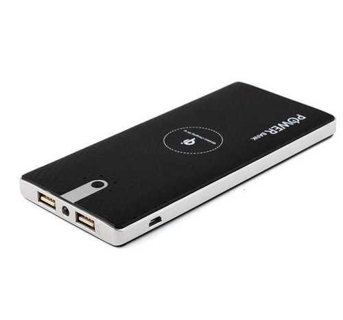 Qi Power Bank + 2 USB порта (10000 мАч)