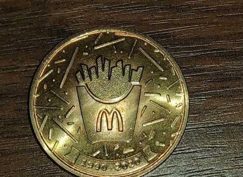 Монета Макдональдс McDonalds 30 лет дружбы