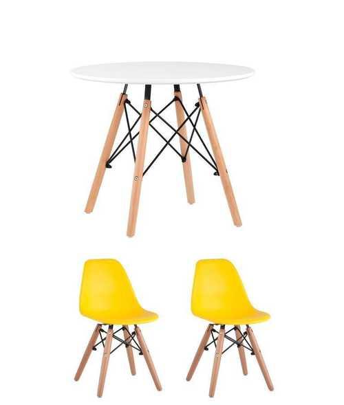 Комплект детский Eames, 2 желтых стула