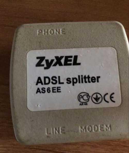 Сплиттер adsl zyxel AS 6 EE