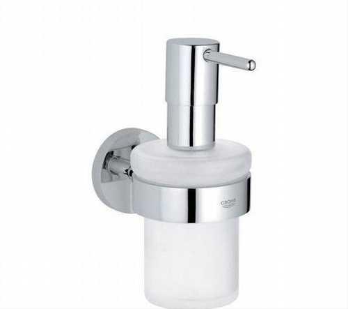 Дозатор жидкого мыла grohe Essentials с держателем, хром (40448001)