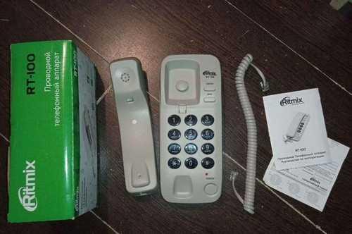 Стационарный телефон Ritmix RT-100 новый белый