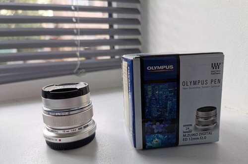 Olympus ED 12mm f/2.0 M.Zuiko Digital серебристый