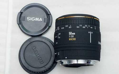 Резкий макро Sigma Canon 50mm 2.8 Macro EX хороший