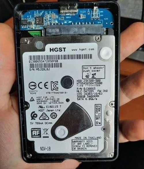 Внешний жесткий hdd Hitachi