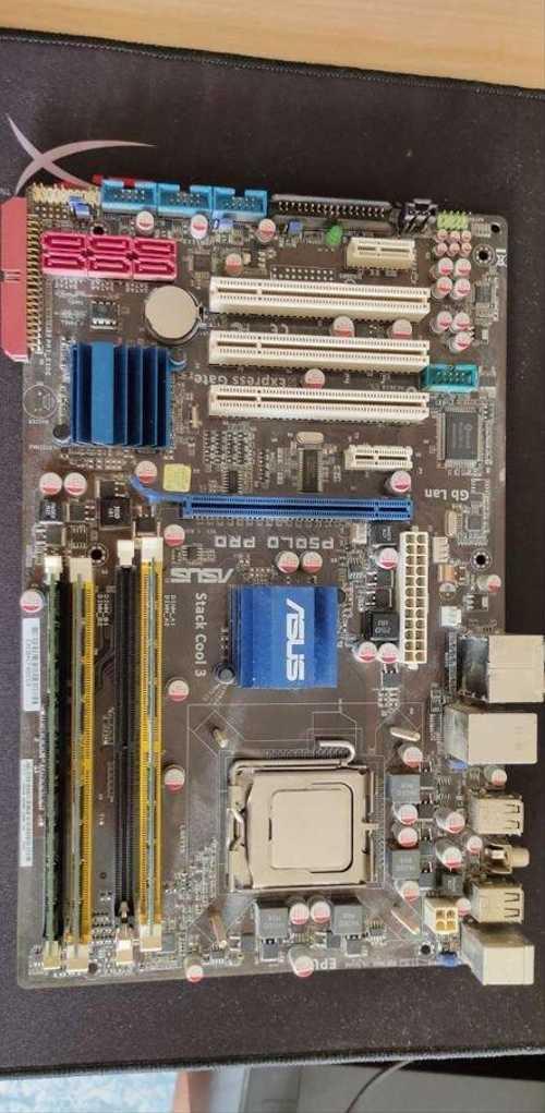 Материнская плата Asus + Intel E6600