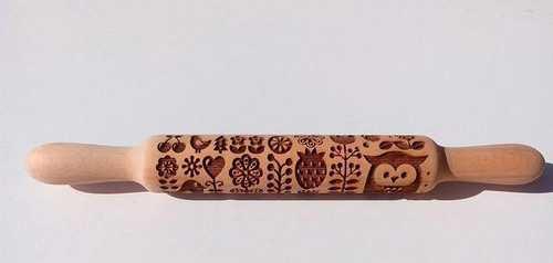 Деревянная скалка с узором S-Chief "Дух леса", арт. SHF-0100