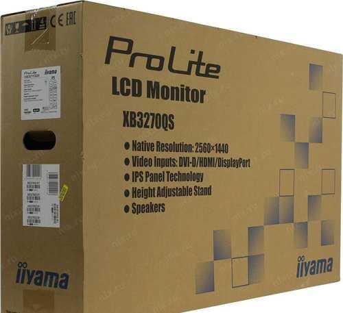 Монитор iiyama ProLite XB3270QS-B1