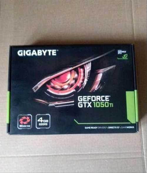 Коробка gtx 1050 ti 4gb