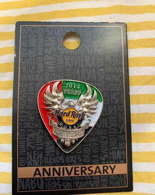 Значок Hard Rock Cafe Anniversary Staff Pin Дубай