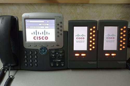 IP телефон Cisco с модулем расширения CP-7916