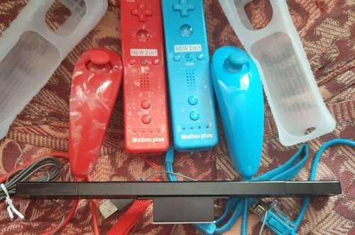 Wii remote 2 in 1, Китай. С сенсорбаром