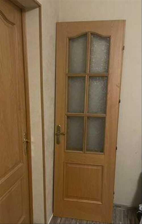 Дверь двухстворчатая межкомнатная деревянная