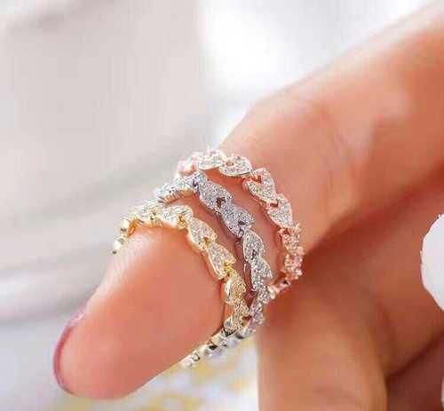 Кольцо boucheron серебро цирконы