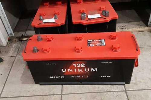 Аккумулятор 6ст-132 Unikum прям