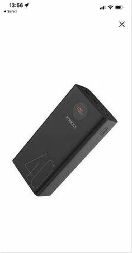 Power bank romoss pea40 zeus 40000мАч пауэр банк