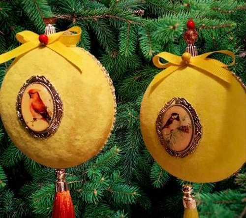 Новогодние украшения "Рождественские птички"