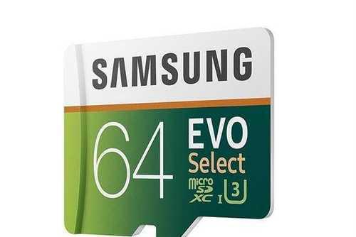 Карта памяти SAMSUNG MB-ME64GA/AM EVO Select 64GB