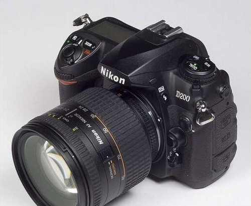 Зеркальный фотоаппарат nikon d200+24-85 2,8-4