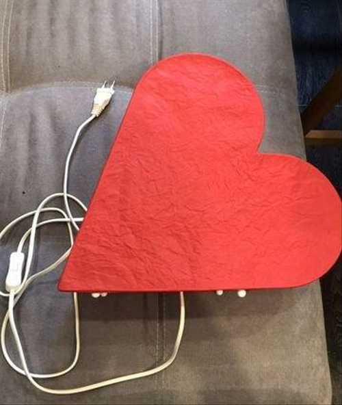 Светильник настенный IKEA сердце