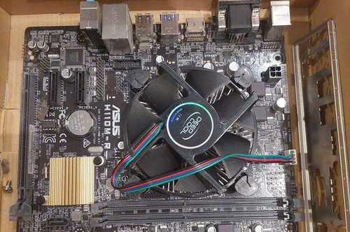 I3 6100 + мат плата Asus h110mr