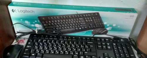 Набор: Клавиатура+мышка Logitech Desctop mk120