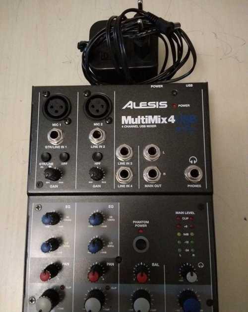 Пульт микшерный Alesis multimix 4usb