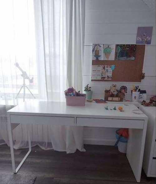 Письменный стол IKEA белый компьютерный