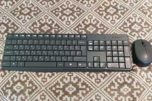Беспроводная клавиатура и мышь logitech MK235