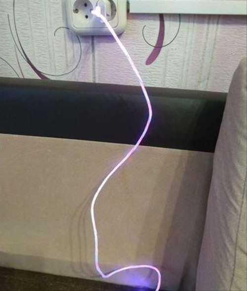 Магнитный светящийся зарядный кабель