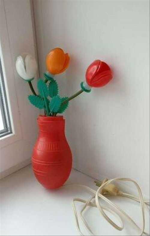 Светильник советский тюльпаны (ночник)