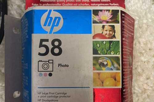 Hp 58 photo картридж