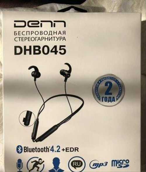 Беспроводные bluetooth наушники denn