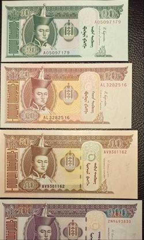 Банкноты Монголия unc
