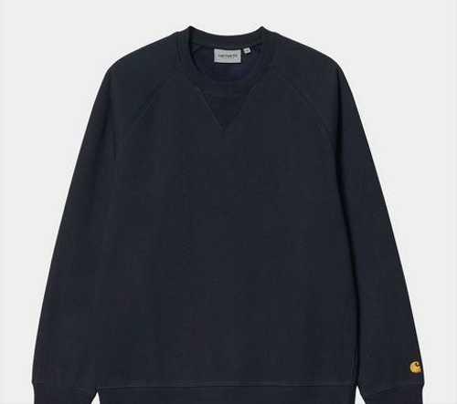 Carhartt WIP Chase Sweatshirt Dark Navy Gold XS