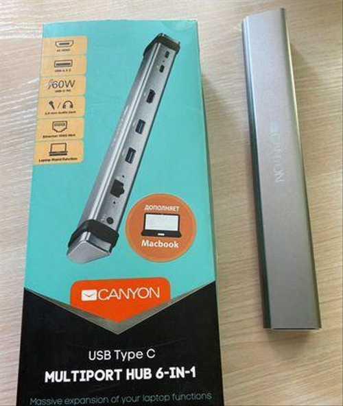 Переходник Canyon CNS-TDS06DG USB Type C