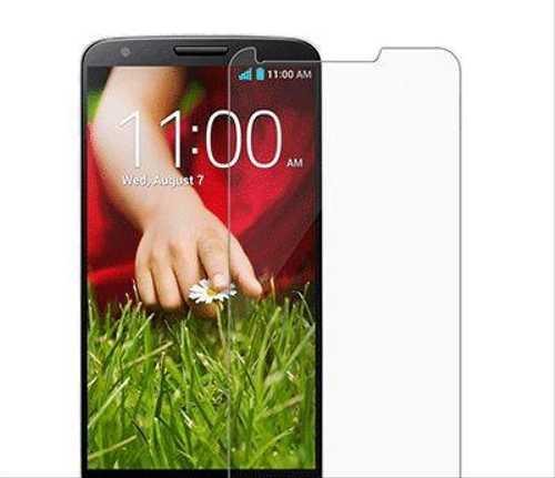 Защитное стекло 2.5D для LG G2 (прозрачное, на пло