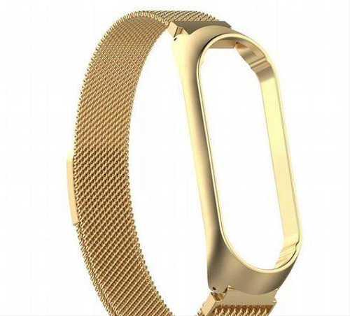 Ремешок для Xiaomi Band 3\4 Milanese золото
