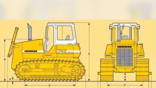 Запчасти для бульдозера Либхер Liebherr PR742