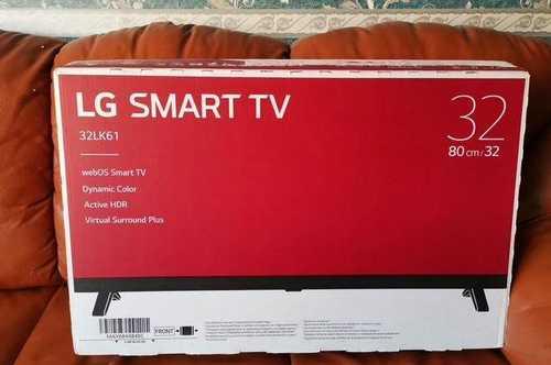Новый смарт Телевизор LED LG 32LK610B Чек Гарантия