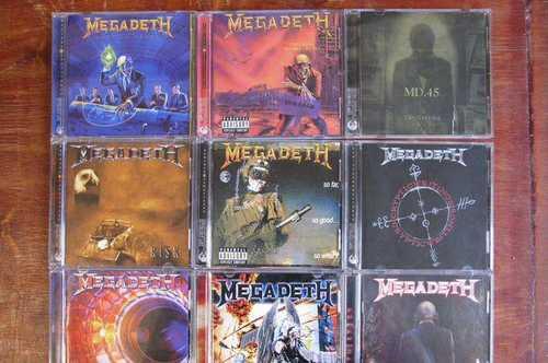 CD компакт диски Megadeth,Testament,Doro,Warlock